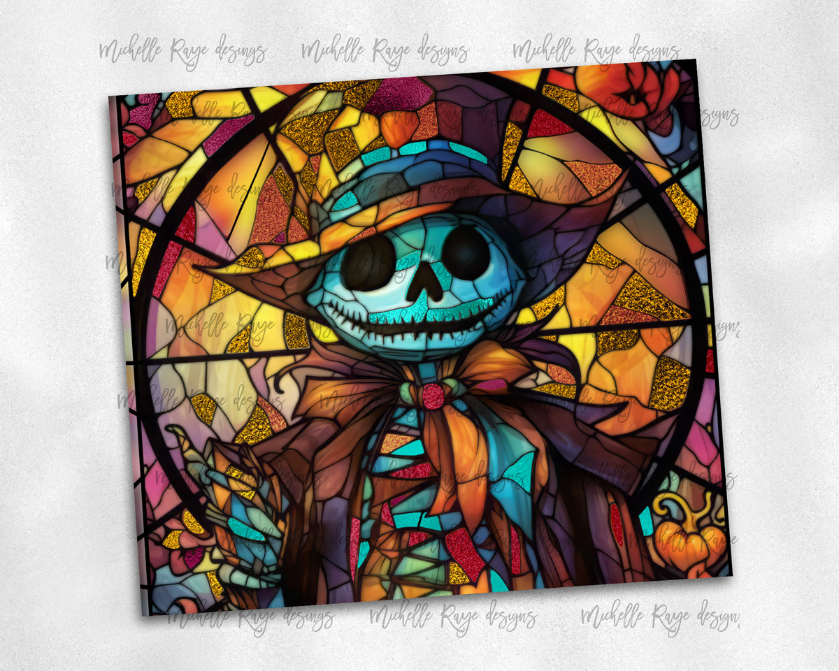 Halloween Scarecrow Stained Glass Design – Michelle Raye Designs
