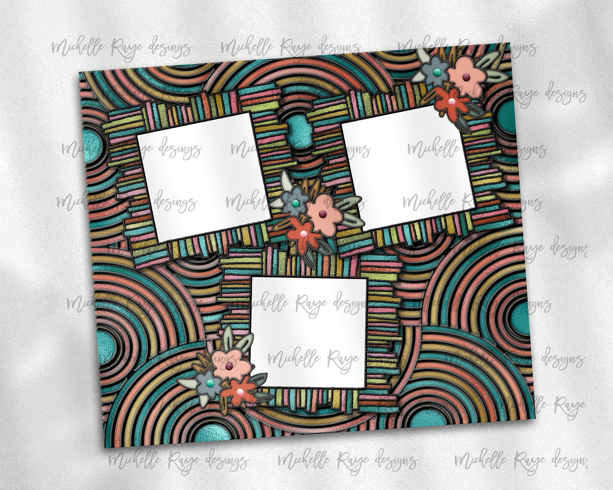 Boho Floral Stained Glass PNG Picture Frames – Michelle Raye Designs