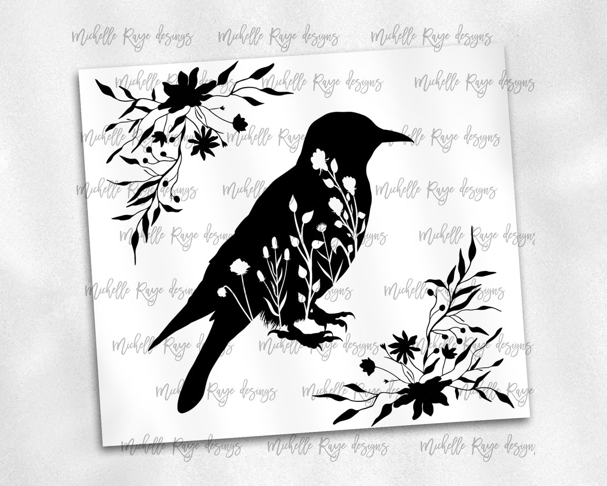 Black and White Crow flowers – Michelle Raye Designs