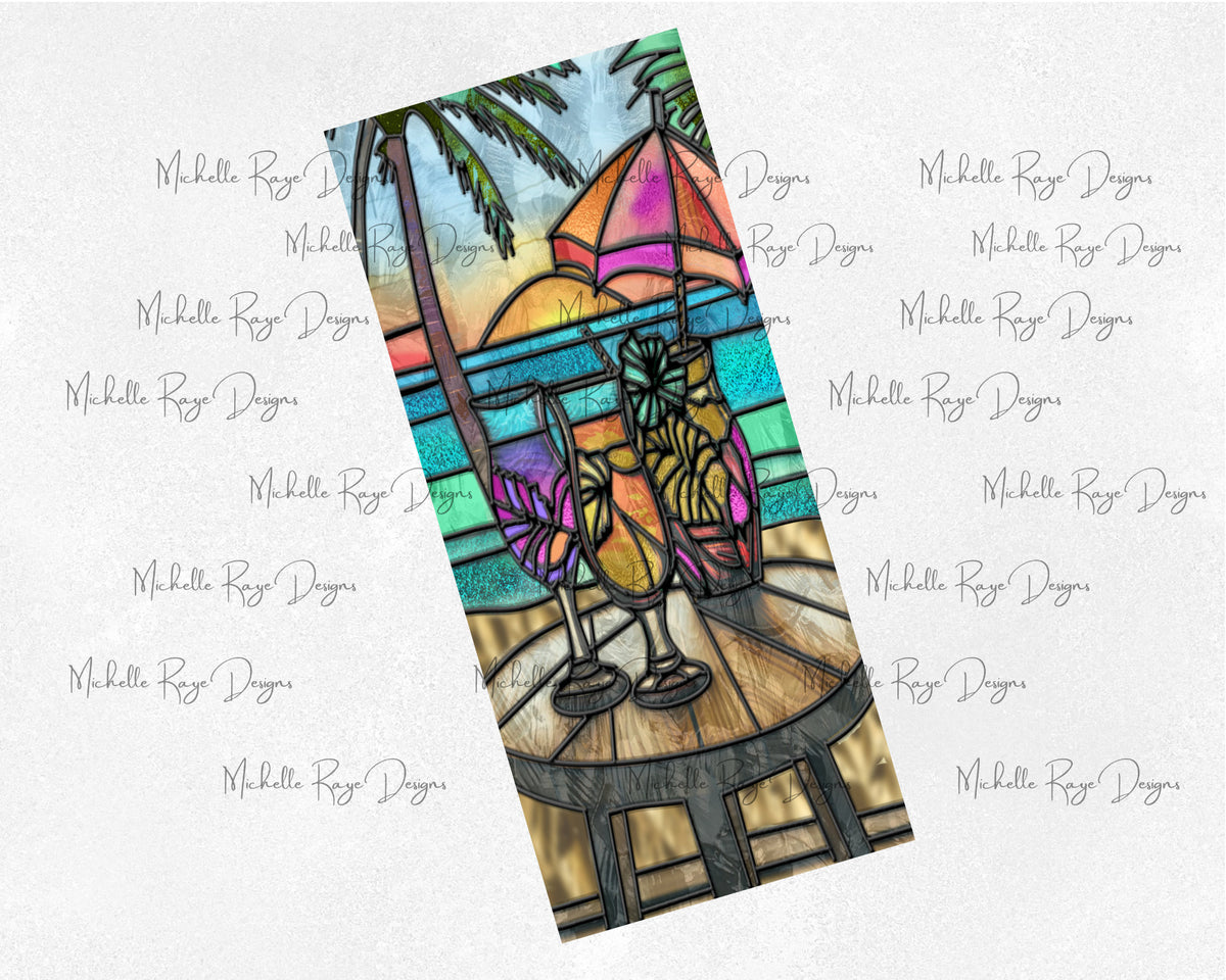 Summer Cocktails 18" Oval wind spinner watercolor design – Michelle ...
