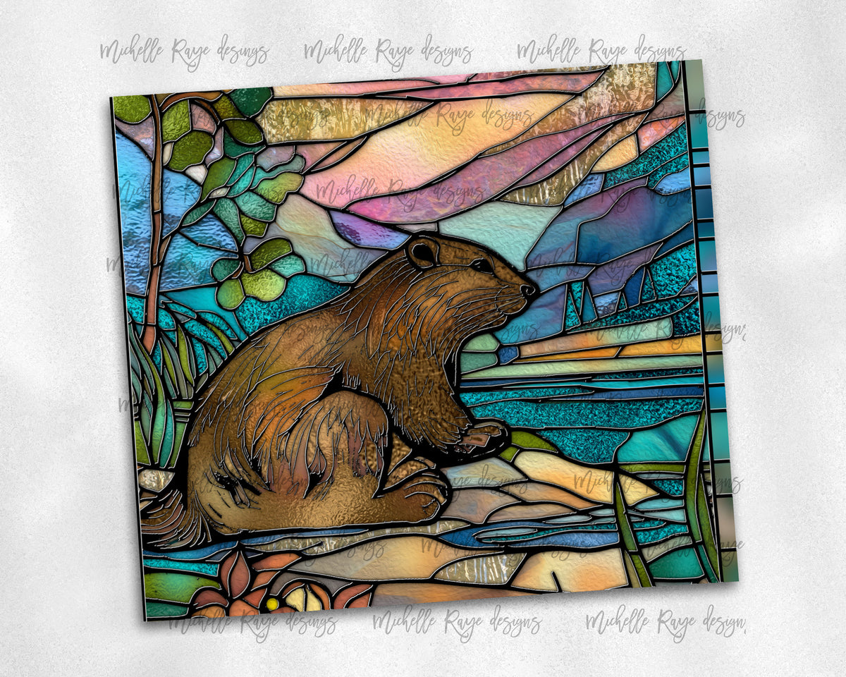 Beaver Stained Glass – Michelle Raye Designs