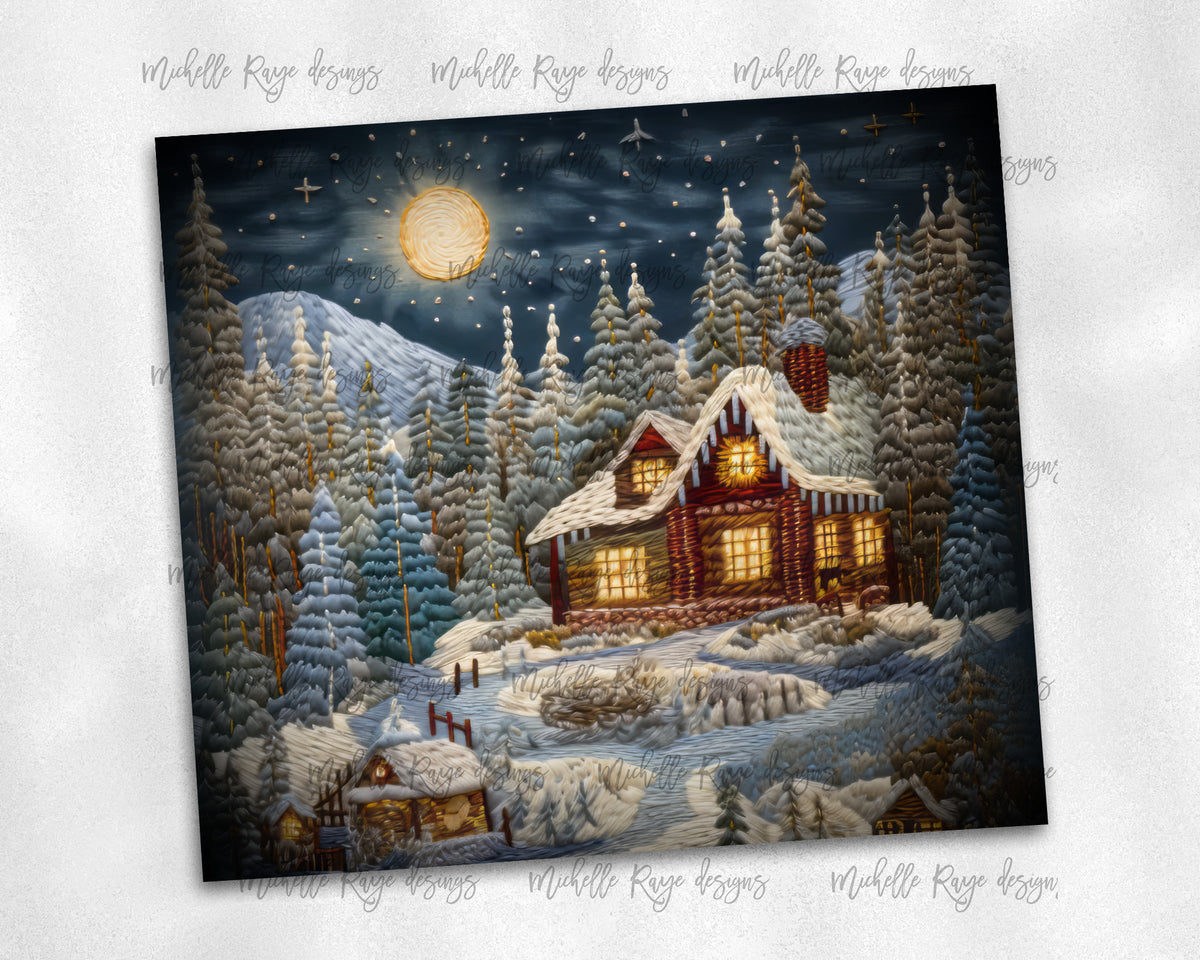 Cabin in the Woods Embroidered Design – Michelle Raye Designs