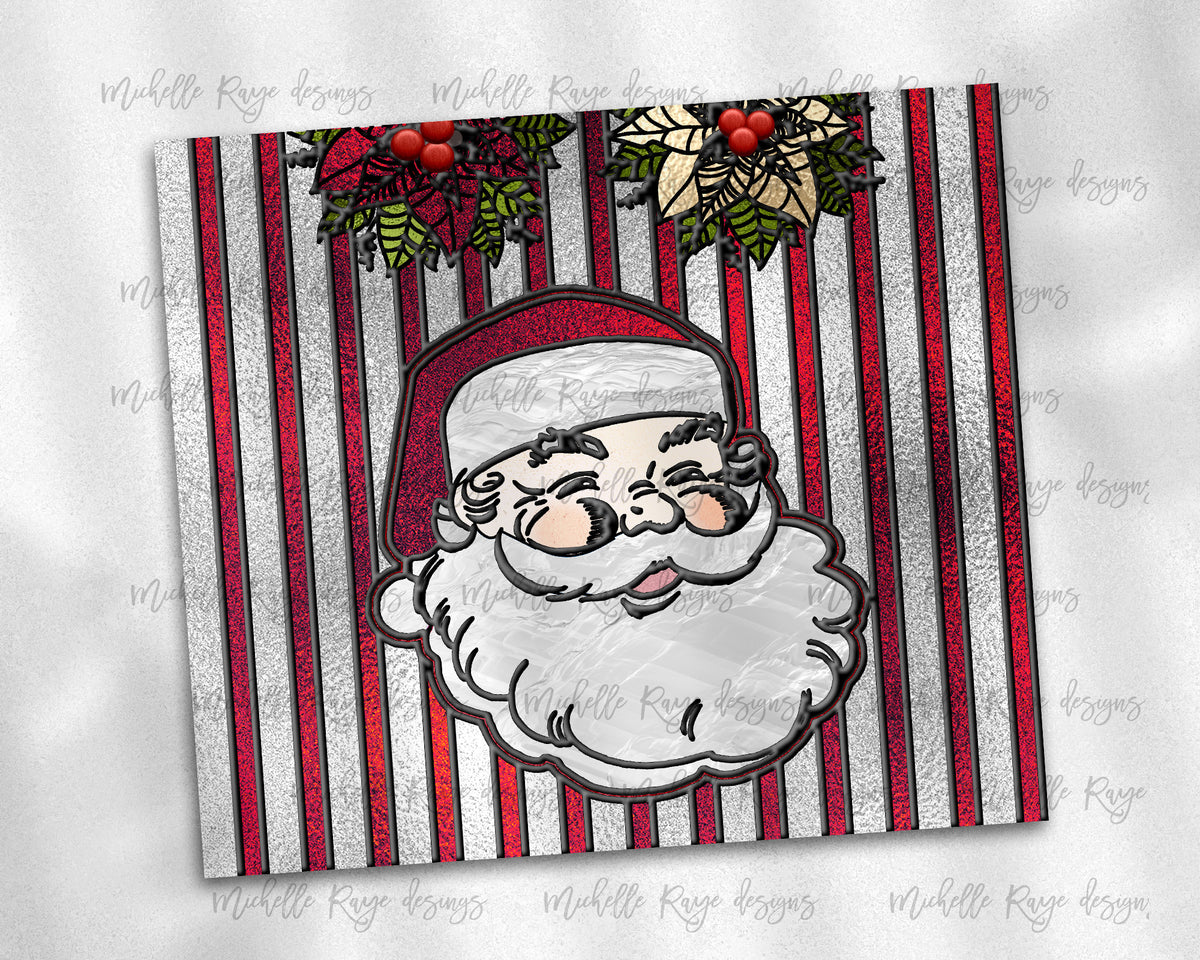 Santa Claus Stained Glass – Michelle Raye Designs