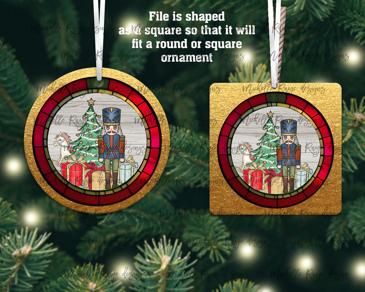 Nutcracker Stained Glass Christmas Ornament – Michelle Raye Designs
