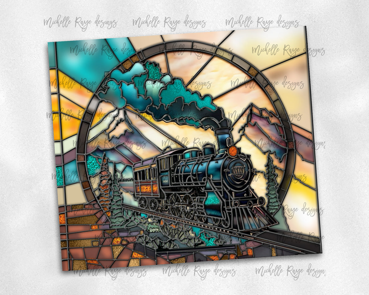 Train Stained Glass – Michelle Raye Designs