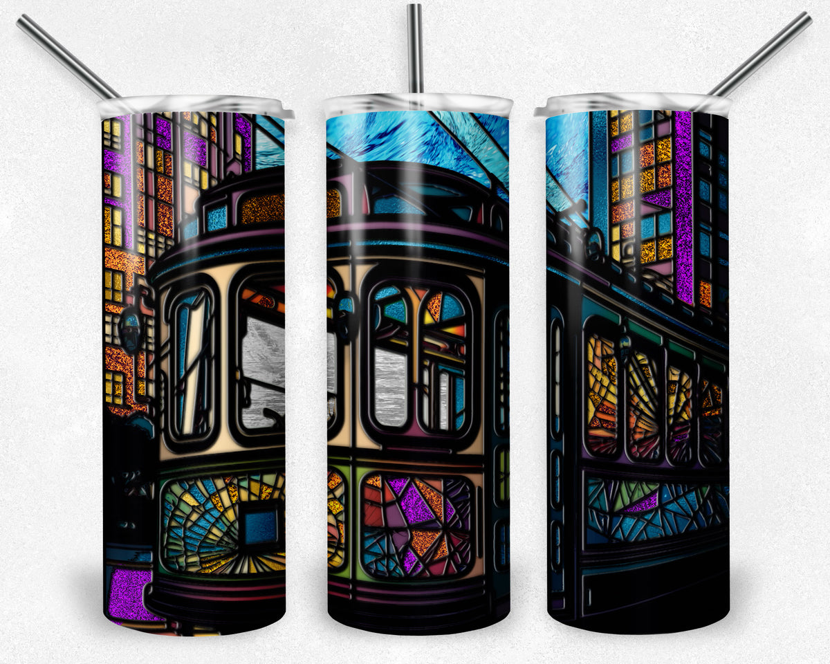 Trolley Streetcar Stained Glass – Michelle Raye Designs